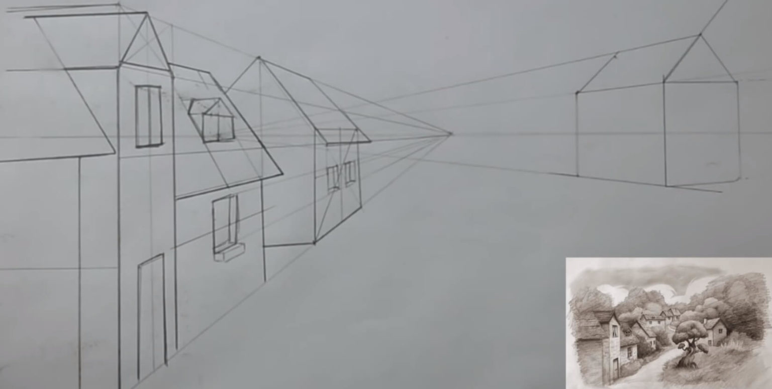 Comment dessiner un paysage en perspective