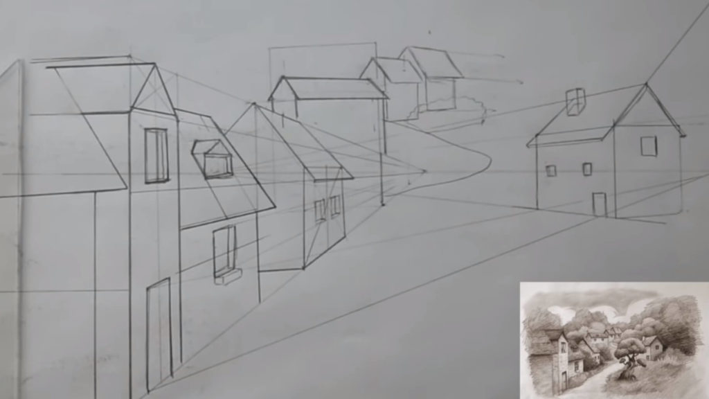 Comment dessiner un paysage en perspective