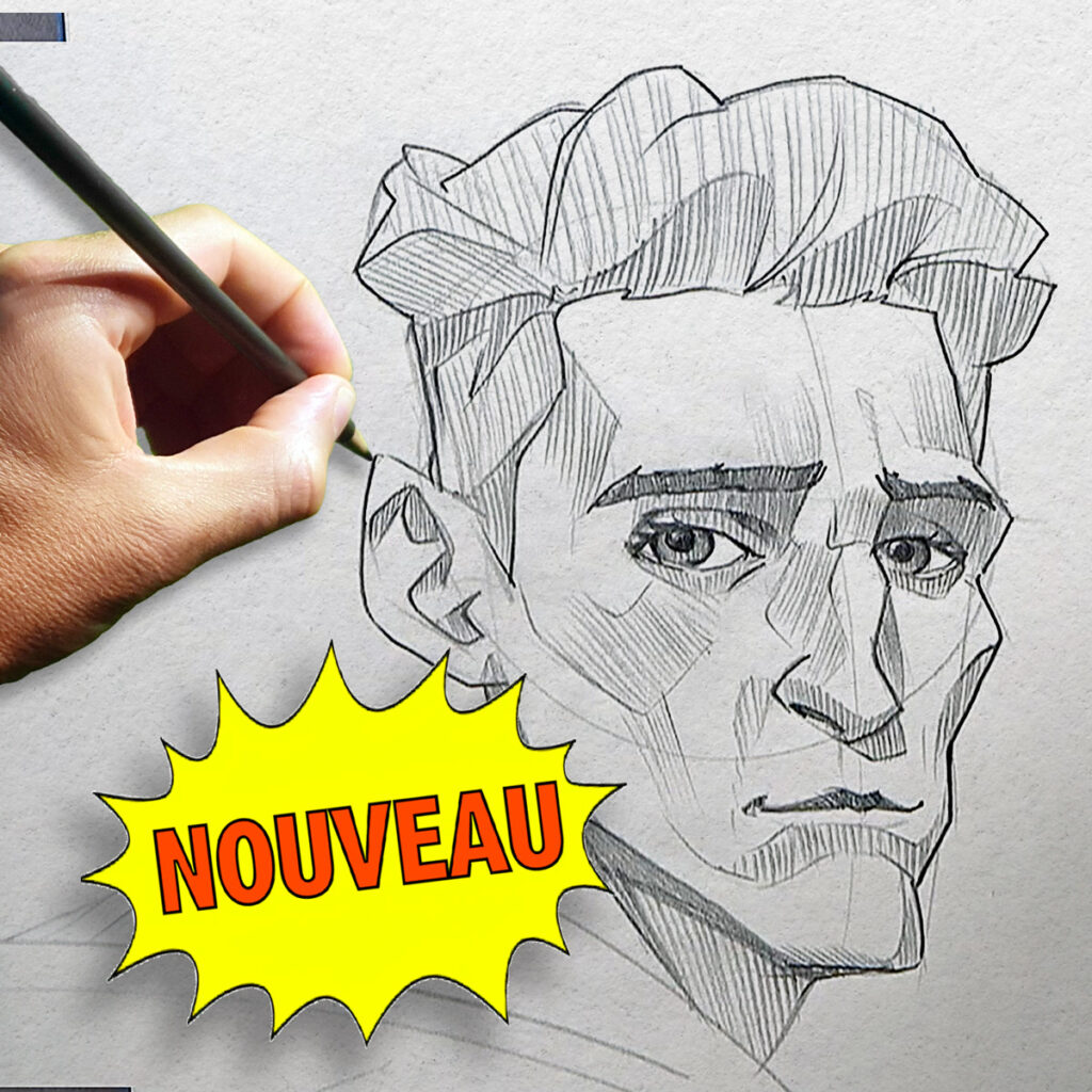 Comment dessiner un visage de 3/4 - Nouvelle méthode!
